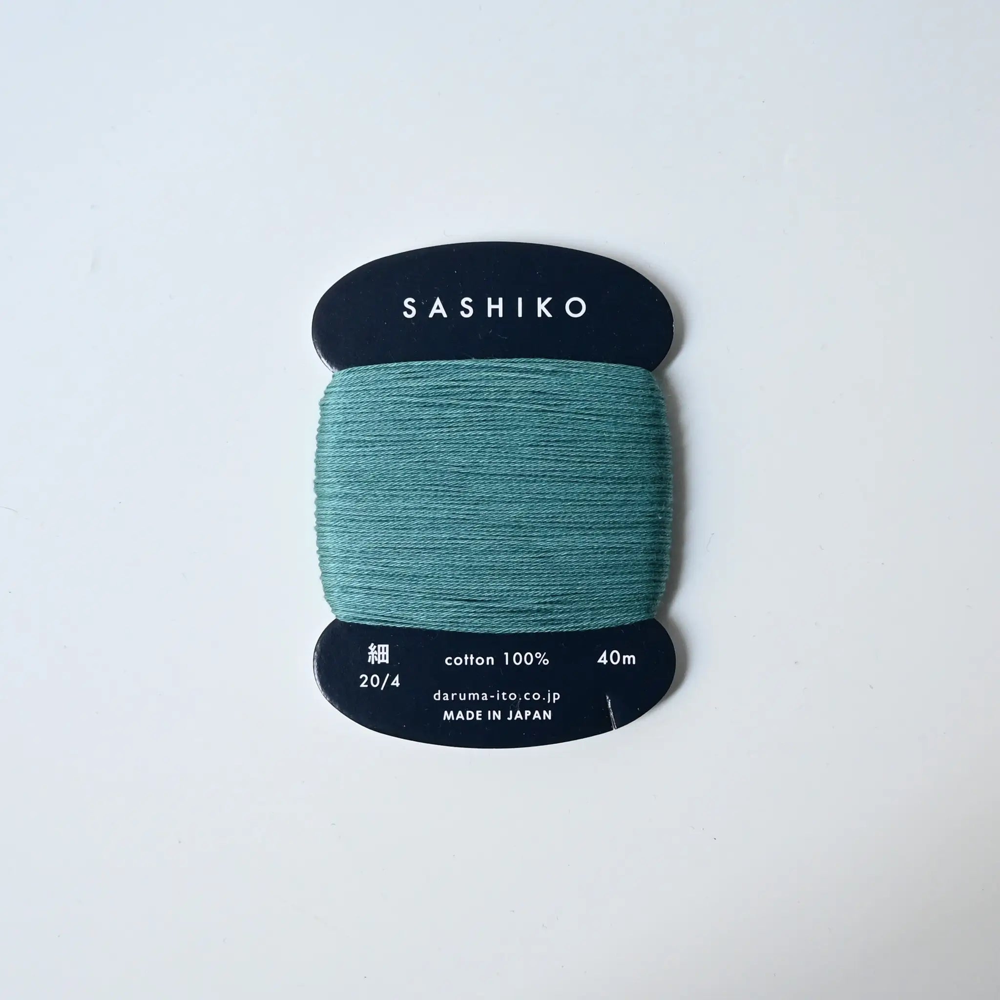 Daruma Sashiko 20/4 Cotton Thread 40m Peacock | Ziguzagu Textiles