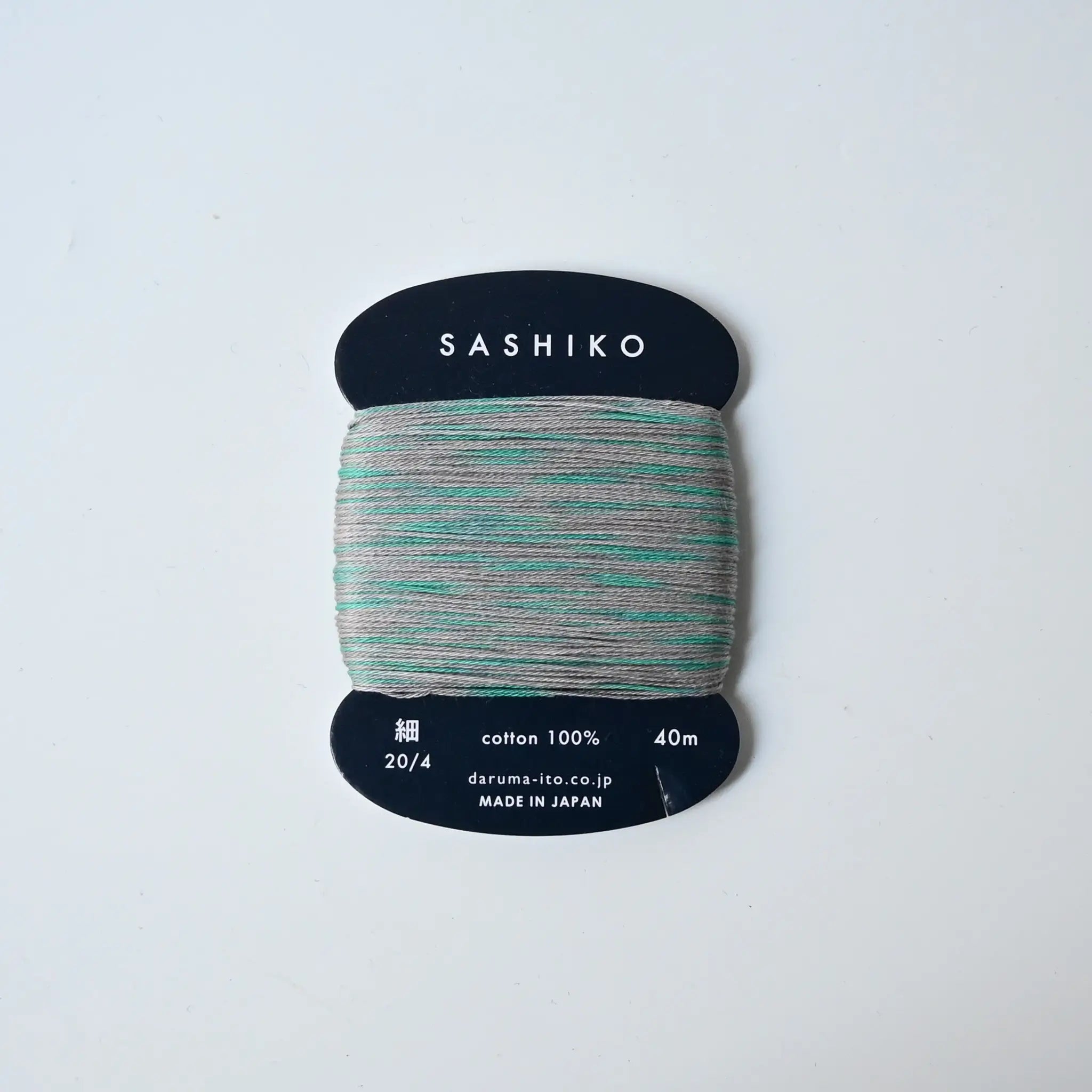 Daruma Sashiko 20/4 Cotton Thread 40m Rain Sounds | Ziguzagu Textiles
