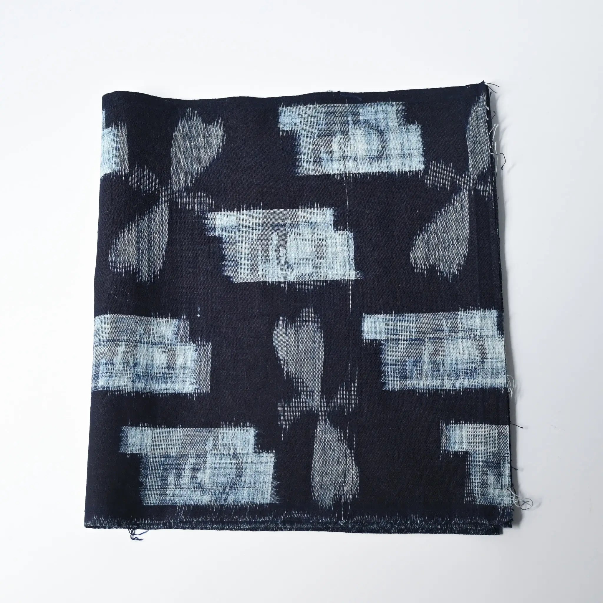 Vintage Indigo Kasuri Cotton Piece | Ziguzagu Textiles